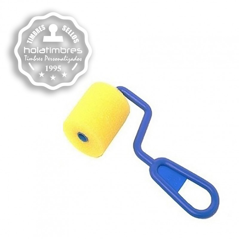 Kit mini rodillo de espuma y tinta para timbres